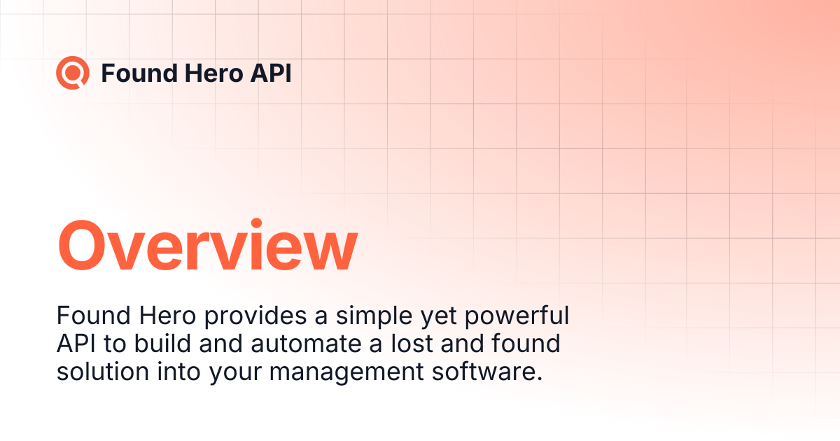 Overview | Found Hero API